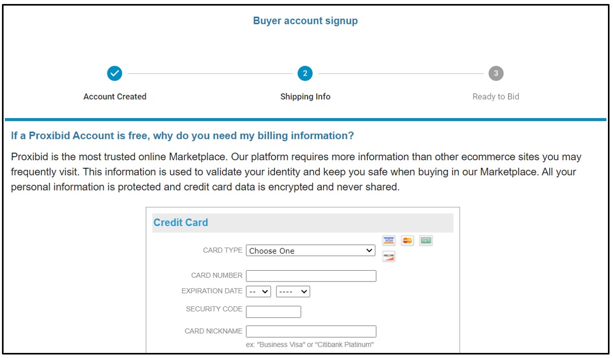 Create an Account – Proxibid